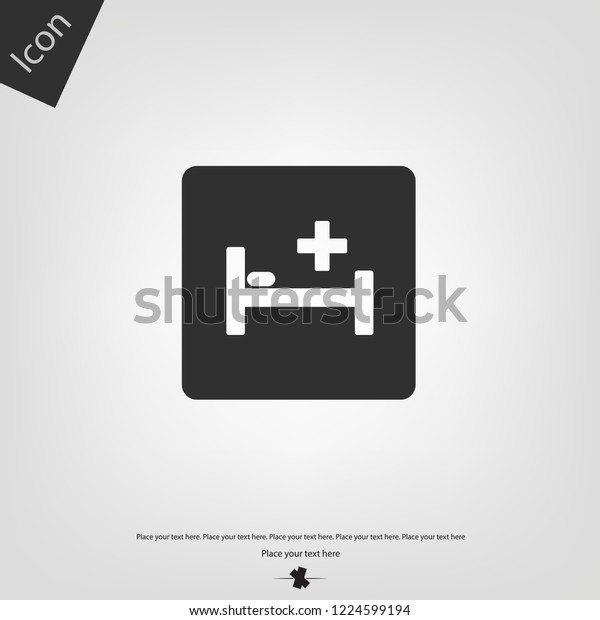 Hospital Bed Sign Stock Vector (Royalty Free) 1224599194 | Shutterstock