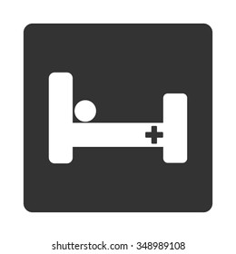 Hospital Bed Vector Pictograph Illustration Style Stock Vector (Royalty ...