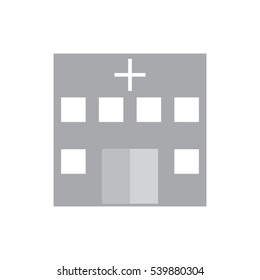 Hospital Building Icon Grey Color Stock Illustration 68232445 ...
