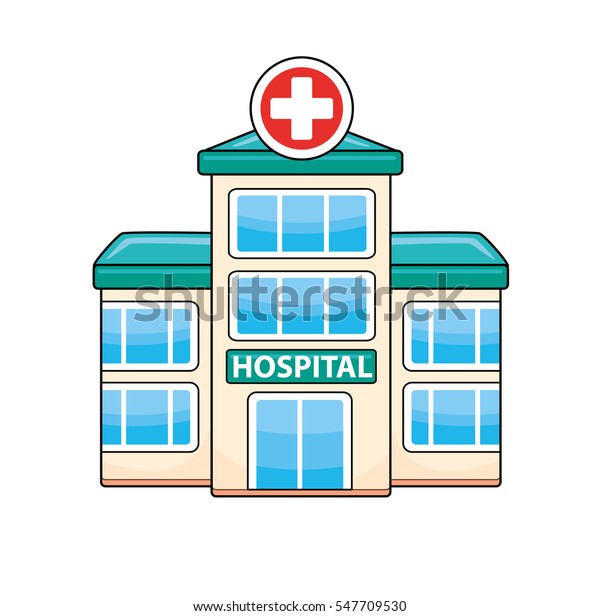 Hospital Building Vector Icon Isolated 库存矢量图（免版税）547709530