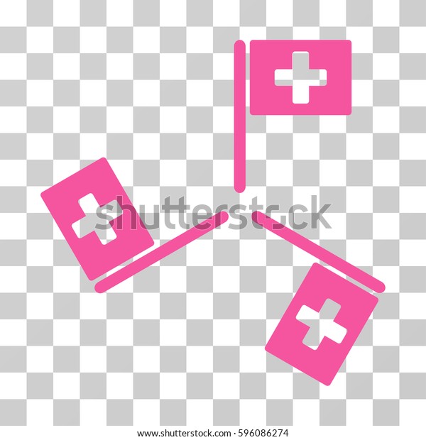 Hospital Flags Icon Vector Illustration Style Stock Vector (Royalty ...