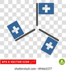 Hospital Flags Round Icon Vector Eps Stock Vector (Royalty Free ...