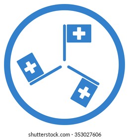 Hospital Flags Rounded Icon Stock Illustration 359171084 | Shutterstock