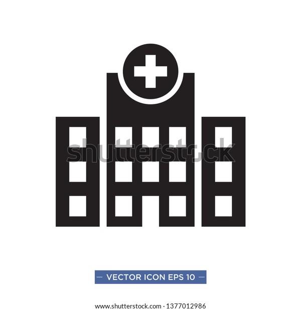 Hospital Icon Vector Illustration: vetor stock (livre de direitos ...