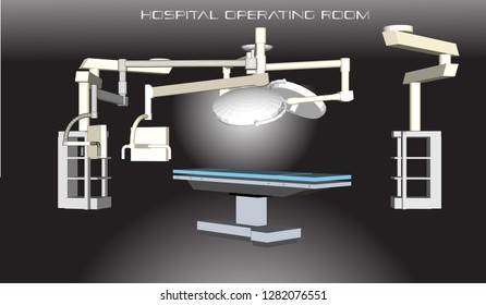 Hospital Operating Room Vector Stock Vector (Royalty Free) 1282076548 ...