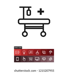 Hospitalization Vector Icon Stock Vector (Royalty Free) 1215207955 ...