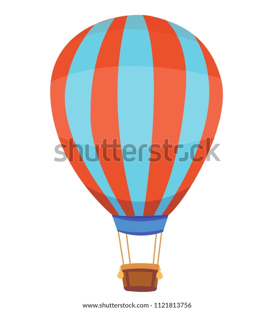 Hot Air Balloon Empty Cartoon Vector Stock Vector (Royalty Free ...