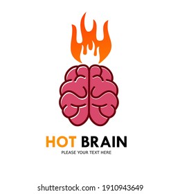 Hot Brain Logo Template Illustration Stock Vector (Royalty Free ...