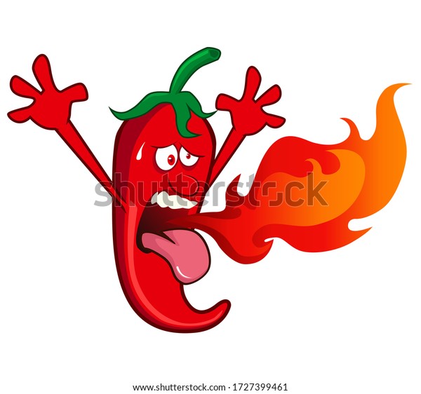 Hot Chili Mascot Cartoon Vector 库存矢量图（免版税）1727399461
