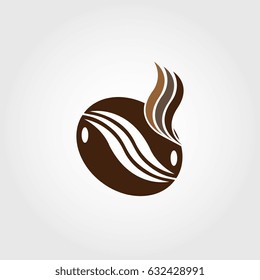 Hot Coffee Beans Logo: เวกเตอร์สต็อก (ปลอดค่าลิขสิทธิ์) 632428991 ...