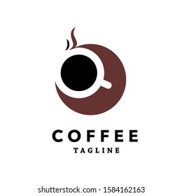 Hot Coffee Simple Logo Symbol Stock Vector (Royalty Free) 1584162163