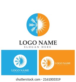Hot Cold Icon Graphic Design Template Stock Vector (Royalty Free ...