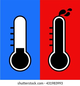Hot Cold Signs Stock Vector (Royalty Free) 431983993 | Shutterstock