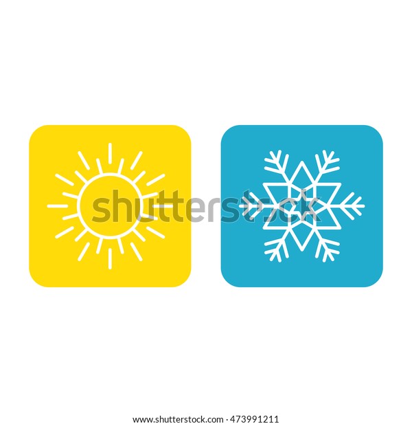 Hot Cold Symbol Stock Vector (Royalty Free) 473991211