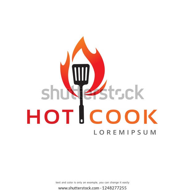 Hot Cook Logo Template Design Vector Stock Vector (Royalty Free ...