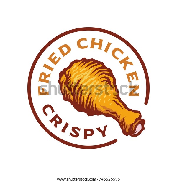 Hot Crispy Fried Chicken logo template