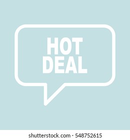 Hot Deal Speech Bubbles Stock Vector (Royalty Free) 548752615 ...