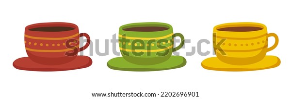 Hot Drink Cup Cuppa Cup Tea Stock Vector (Royalty Free) 2202696901 ...