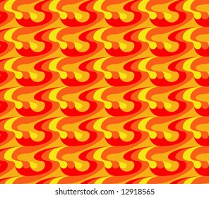 Hot Flames Seamless Wrapping Paper Pattern Stock Vector (Royalty Free ...