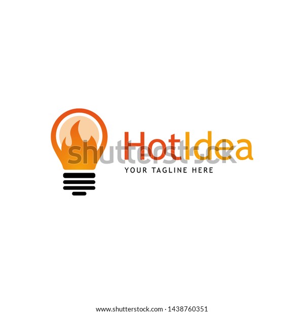 Hot Idea Logo Template Design Vector Stock Vector (Royalty Free) 1438760351