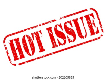Hot Issue Red Stamp Text On: เวกเตอร์สต็อก (ปลอดค่าลิขสิทธิ์) 202105855 ...