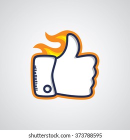1,982 Thumbs up fire Images, Stock Photos & Vectors | Shutterstock