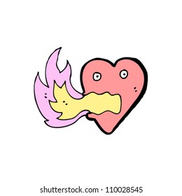 Hot Love Heart Stock Vector (Royalty Free) 110028545 | Shutterstock