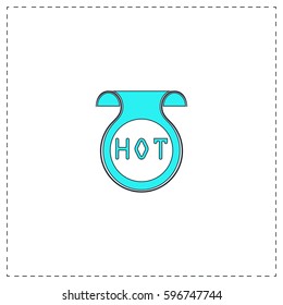 Hot Outline Vector Icon Black Editable Stock Vector (Royalty Free ...