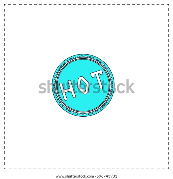 Hot Outline Vector Icon Black Editable Stock Vector (Royalty Free ...