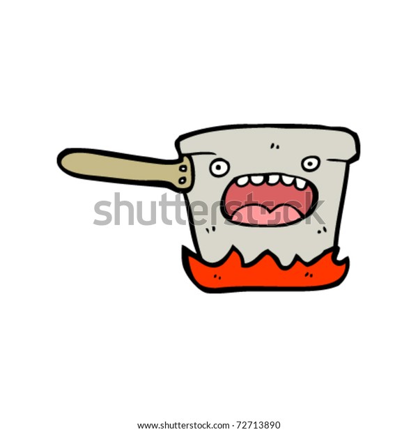 Hot Pan Cartoon Stock Vector (Royalty Free) 72713890 | Shutterstock