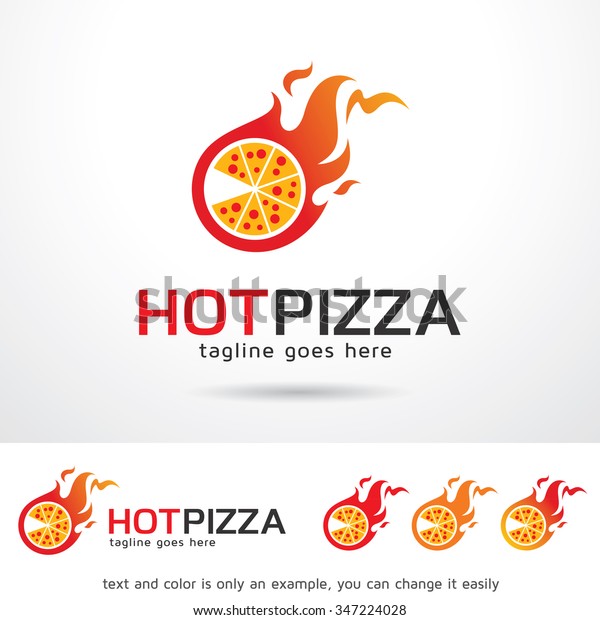 Hot Pizza Logo Template Design Vector Stock Vector (Royalty Free ...