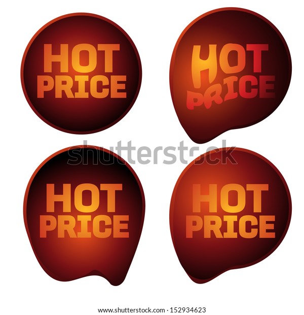 Hot Price Vector Label Set Stock Vector (Royalty Free) 152934623 ...