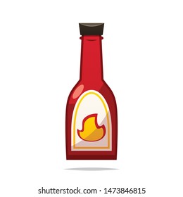 Hot Sauce Bottle Vector Isolated Illustration Stock Vector (Royalty ...
