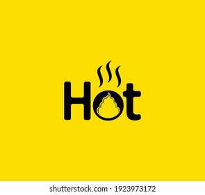 Hot Shit Logo Design Illustration Stock Vector (Royalty Free ...