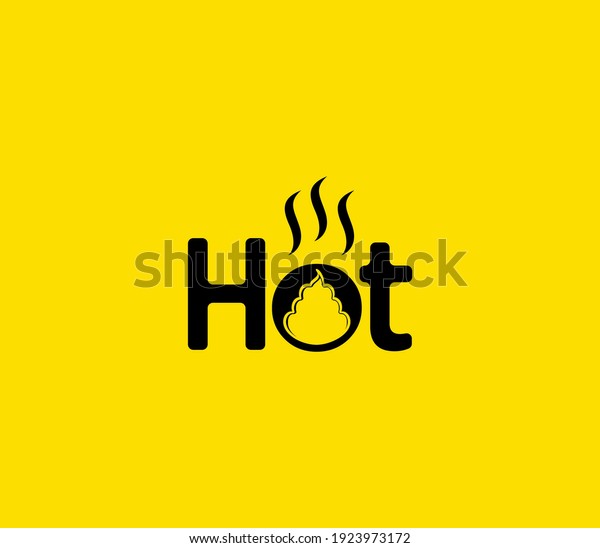 Hot Shit Logo Design Illustration Stock Vector (Royalty Free ...