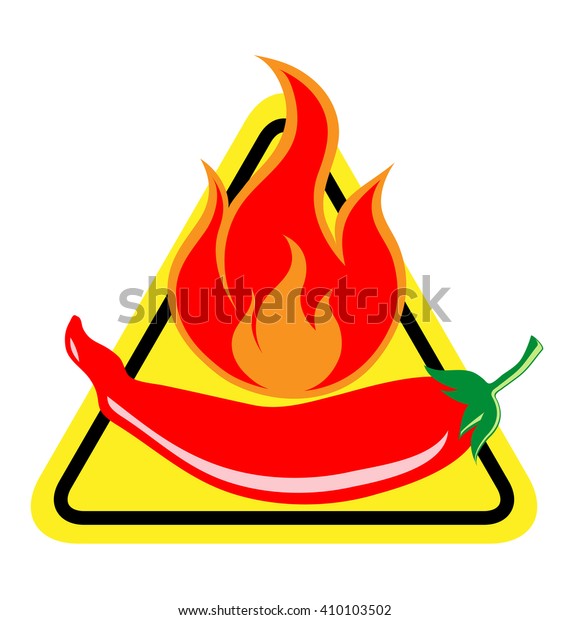 Vector de stock (libre de regalías) sobre Hot Spicy Chili Pepper ...