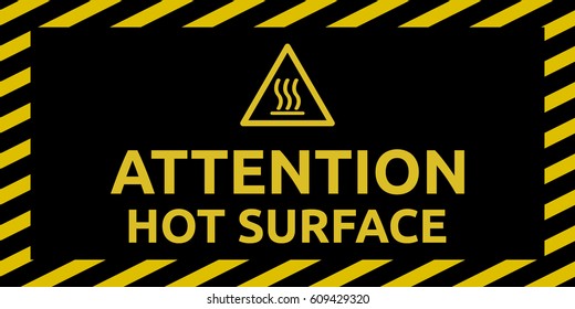 Hot Surface Sign Stock Vector (Royalty Free) 609429320 | Shutterstock