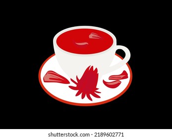 Hot Tea Menu Mellow Flavor Stock Vector (Royalty Free) 2189602771 ...