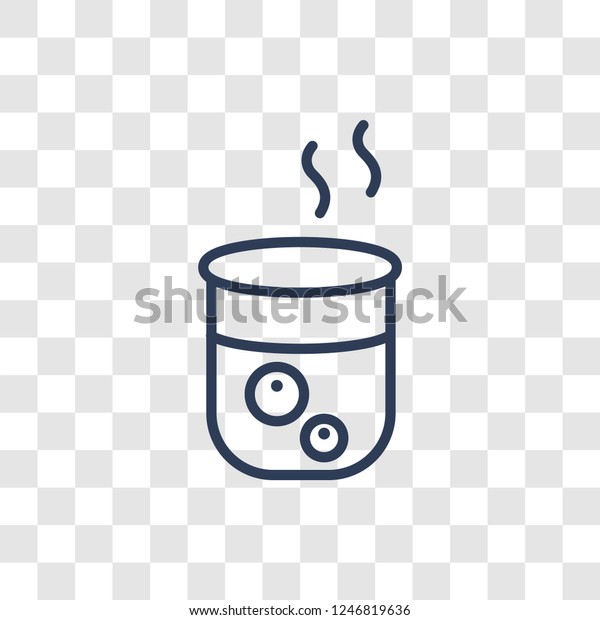Hot Water Icon Trendy Linear Hot Stock Vector (Royalty Free) 1246819636 ...