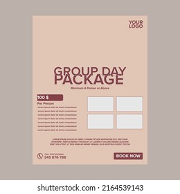 Hotel Booking Flyer Design Template Stock Vector (Royalty Free ...
