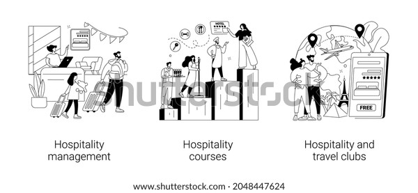 Hotel Business Abstract Concept Vector Illustration Stock Vector ...