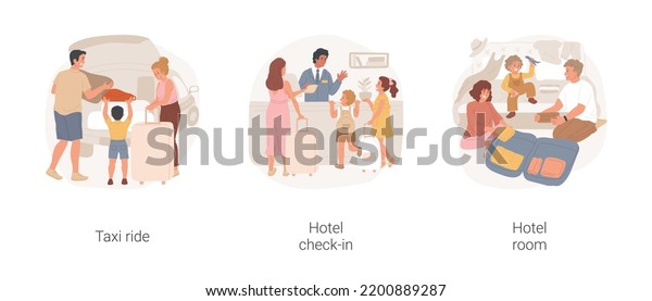 Hotel Checkin Isolated Cartoon Vector Illustration Stock Vector ...