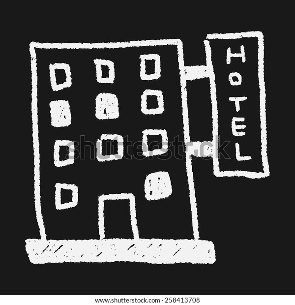 Hotel Doodle Drawing Stock Vector (Royalty Free) 258413708 | Shutterstock