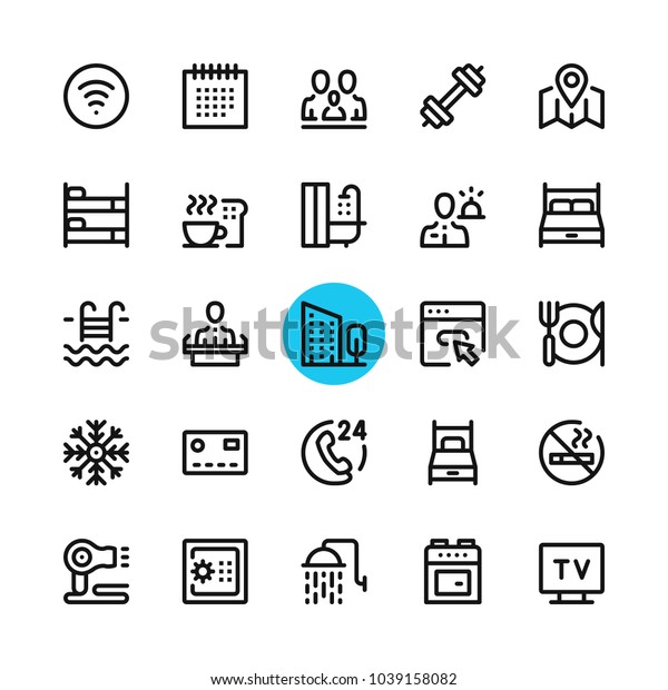 1,074 Apartment Amenities Icons Images, Stock Photos & Vectors ...