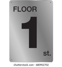 Hotel First Floor Number Tag: เวกเตอร์สต็อก (ปลอดค่าลิขสิทธิ์ ...