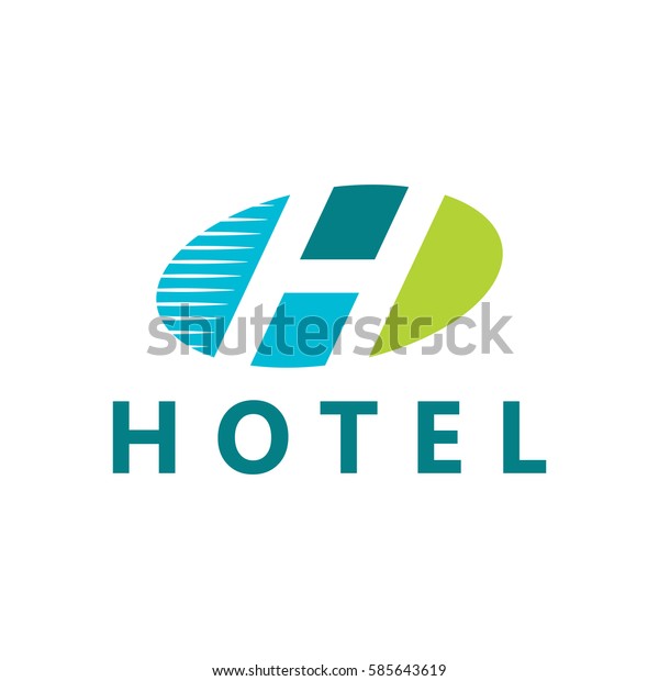 Hotel Letter H Logo Template Stock Vector (Royalty Free) 585643619 ...