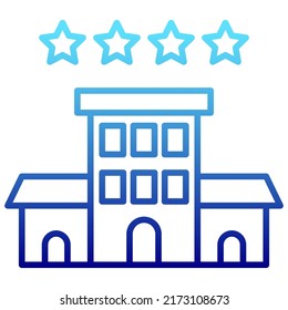 Hotel Rating Icon Transparent Background Stock Vector (Royalty Free ...
