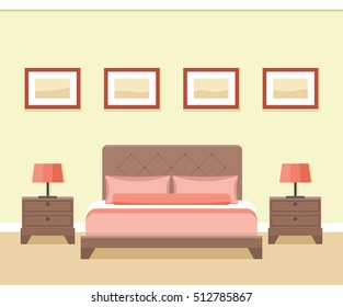122,145 Hotel room flat design Images, Stock Photos & Vectors ...