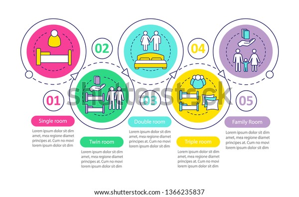 Hotel Room Types Vector Infographic Template Stock Vector (Royalty Free ...