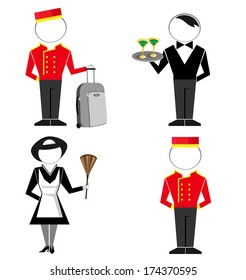 Hotel Staff Stock Vector (Royalty Free) 174370595